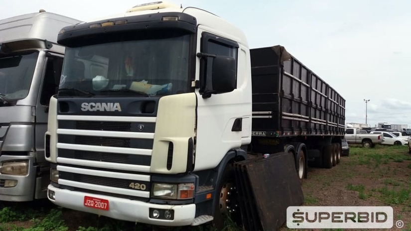 CAVALO MECÂNICO SCANIA R124 GA 4X2 NZ 420, 2000/2000, PL FINAL: 7 (MS),